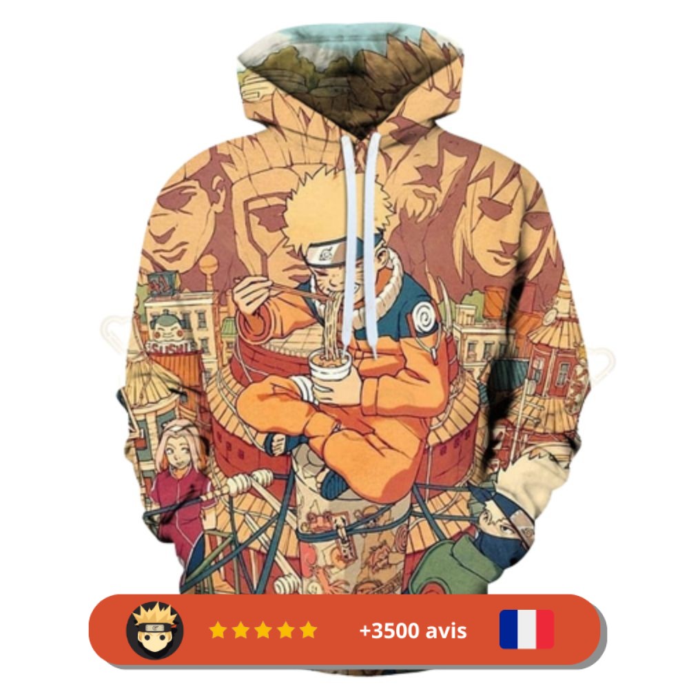Pull Naruto Uzumaki Mange Ramen | Objet Naruto